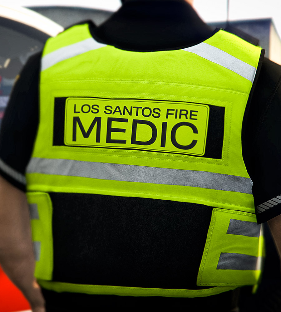 FiveM EUP Male High Visibility EMS Vest Code4Mods
